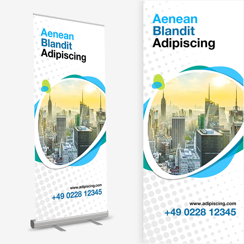 Roll-Up inkl. Druck + editierbares GRATIS Design 106 - RollUp-Profis